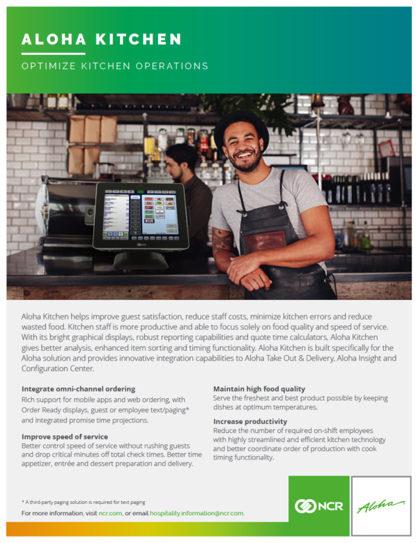 ALOHA RESTAURANT POS - Business Computer POS